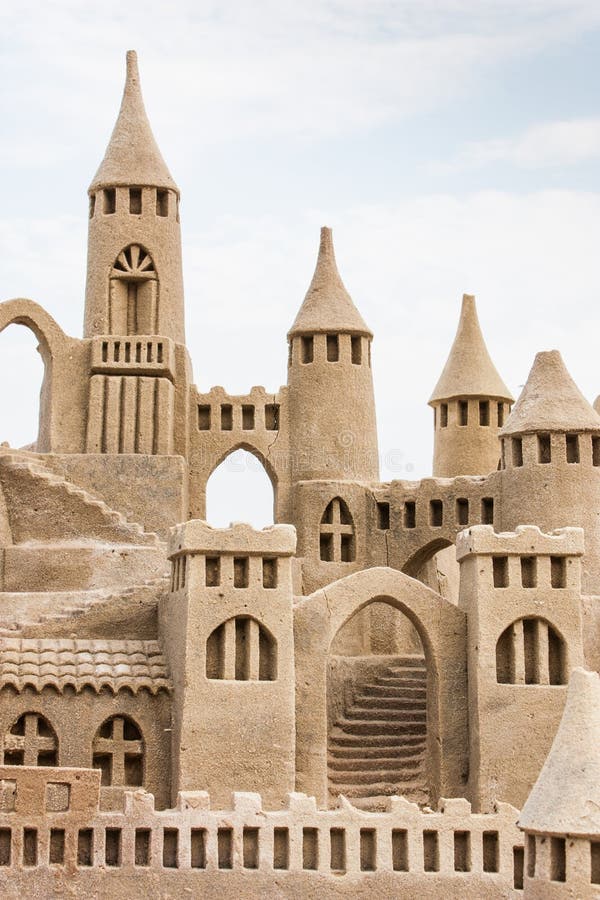 Sandcastle stock image. Image of coast, summer, water - 28845847