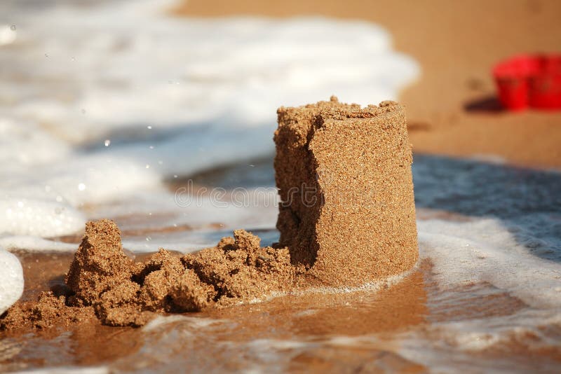 Sandcastle stock photo. Image of desolated, concept, water - 3065194