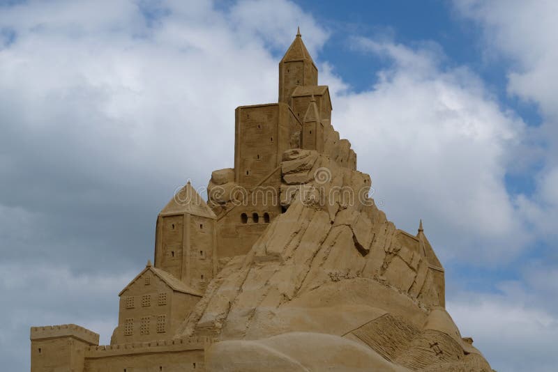 Sandcastle stock image. Image of sandcastle, building - 124058089