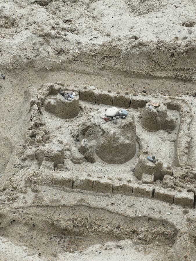 Sandcastle Construction Game of Thrones Like Stock Image - Image of ...