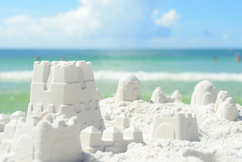 Sandcastle stock photo. Image of isolated, temporary, beach - 2462620