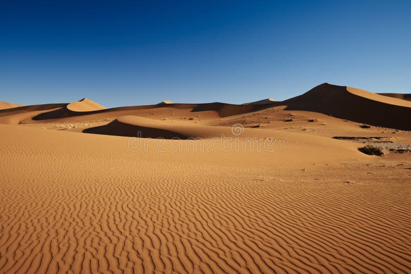 Sanddyn I ökenlandskap Av Namib Arkivfoto - Bild av afrika, namibia ...