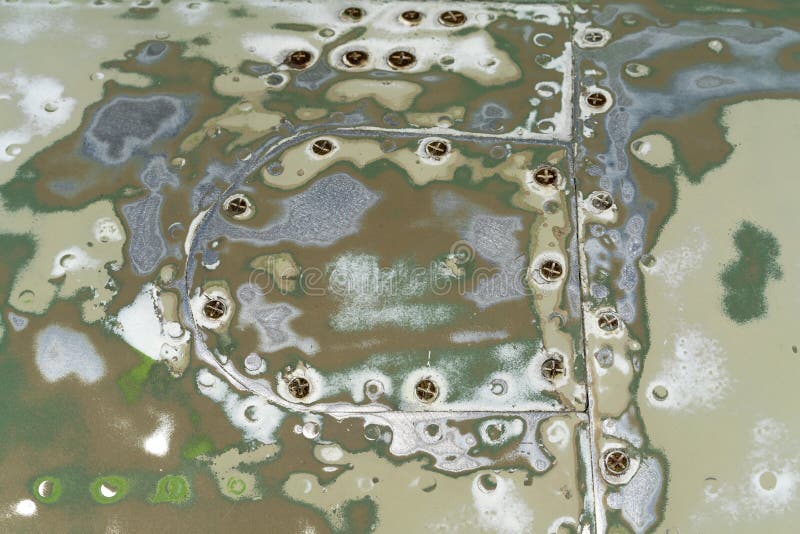 Sanded Steel Surface with Rivets Stock Photo - Image of plate, heavy ...