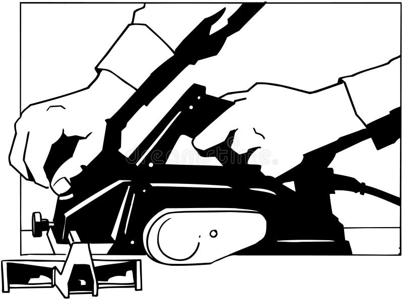 Sander Tools Cartoon Vector Clipart Stock Vector - Illustration of ...