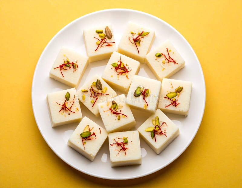 Sandesh – Delicate Bengali Chhena Sweet Stock Illustration ...