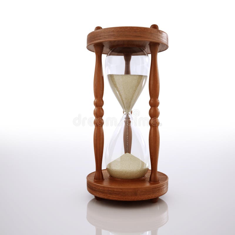 Sandglass stock illustration. Illustration of render - 11390087