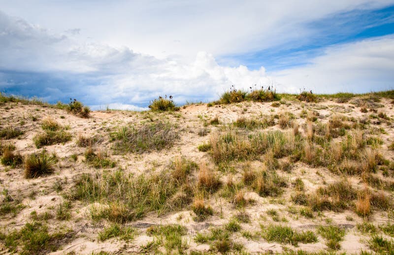 Sandhills stock image. Image of sand, park, grass, hills - 65046417