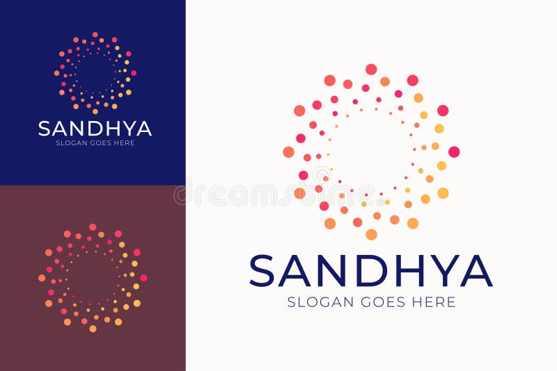 Modern Gradient Dot Circle Logo for Creative Branding Business ...