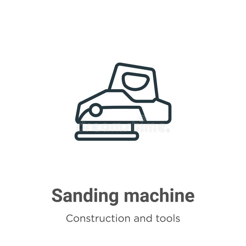 Sandpaper Line Icon. Black & White Illustration Of Sanding Abrasive ...