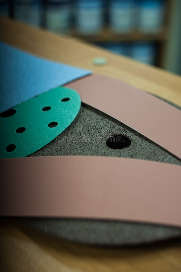 Abrasive paper stock photo. Image of glasspapers, parts - 121666536