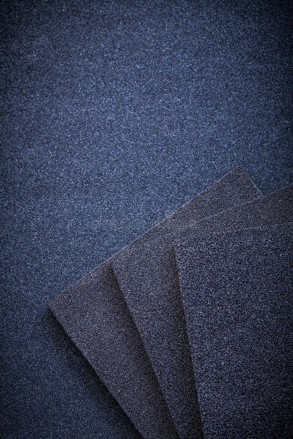 Sanding Sponges on Glass-paper Abrasive Materials Stock Image - Image ...