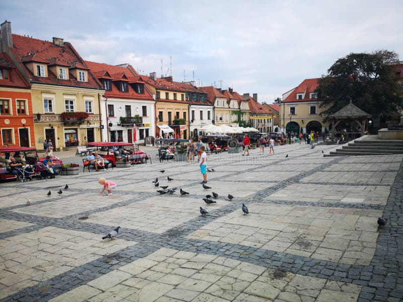 Sandomierz City in Poland editorial image. Image of colorful - 171138885