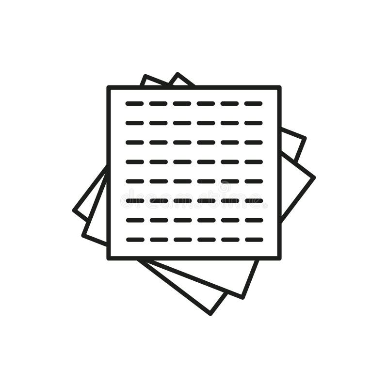 Sandpaper Icon Flat Line Symbol Set Stock Illustration - Illustration ...