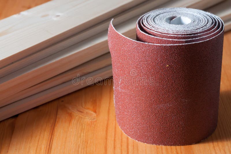 A sandpaper roll stock photo. Image of material, tools - 104935162