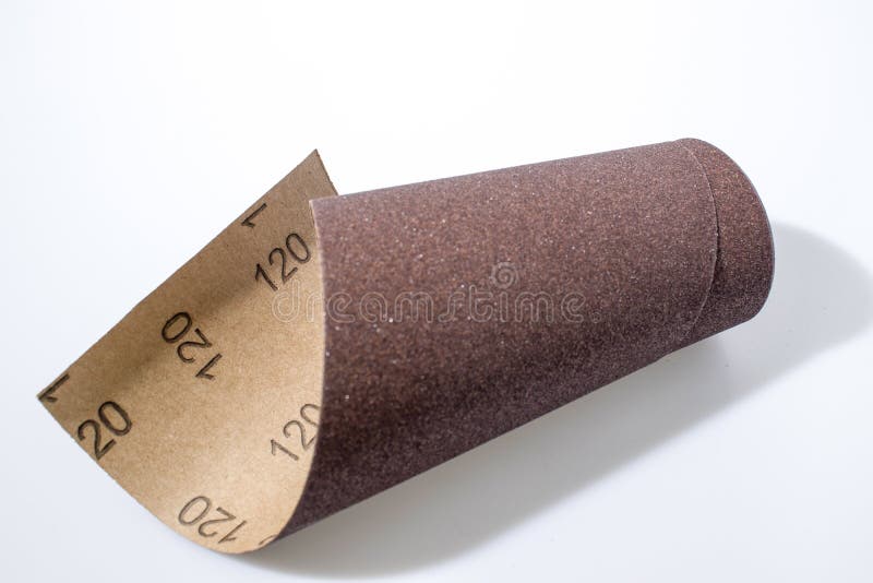 Sandpaper in a White Background Composition Stock Photo - Image of ...