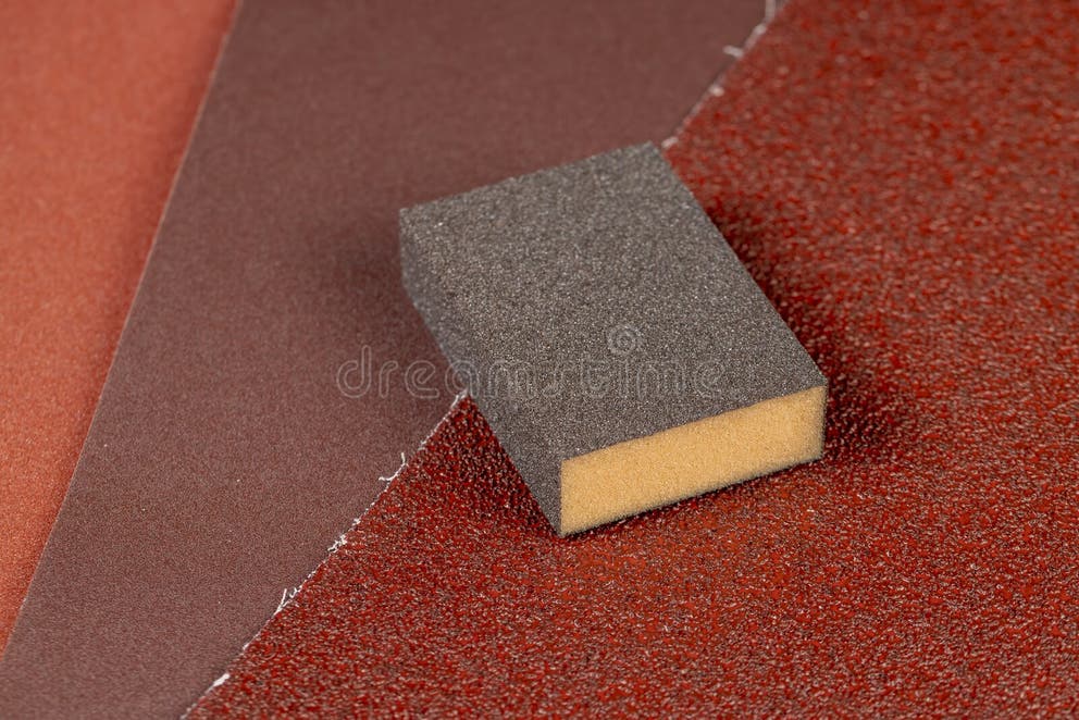 Several Different Sheets of Sandpaper for Metal or Wood Processing ...
