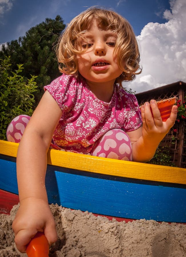 Sandpit fun stock photo. Image of expression, mould, arms - 47180142