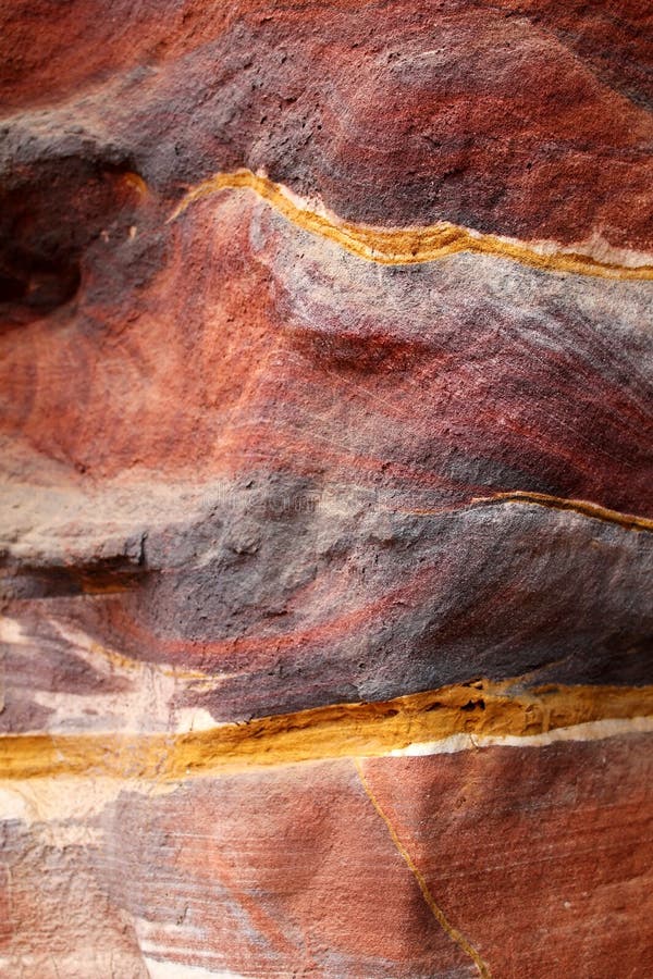 Fault in Sandstone Strata Deformation Stock Photo - Image of brittle ...