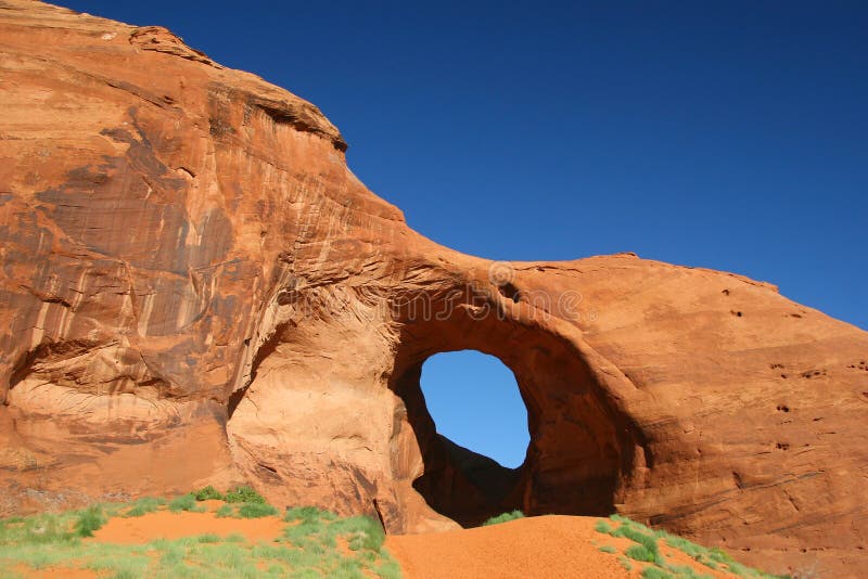 Sandstone Arch - Monument Valley, Arizona Stock Image - Image of navajo ...