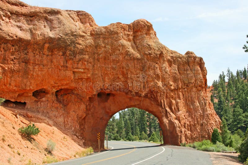Arch over the road , Utah stock photo. Image of arch - 29763618