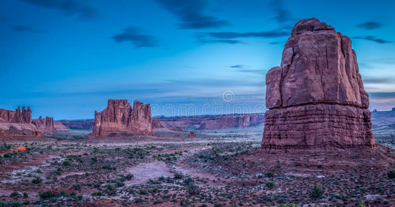 Sandstone Arches and Natural Structures Stock Image - Image of ...