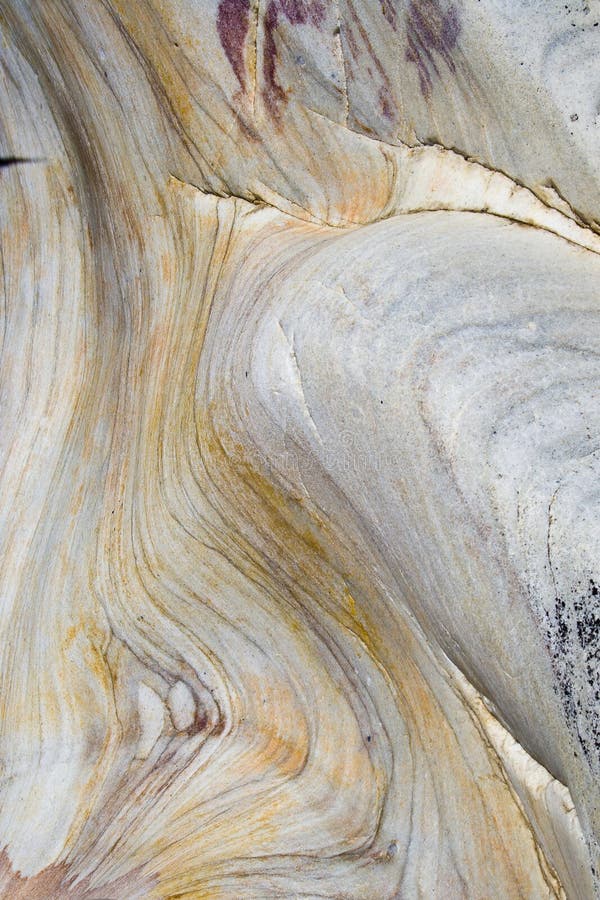 Undulating Sandstone Rock Layers Stock Image - Image of ripple, stone ...