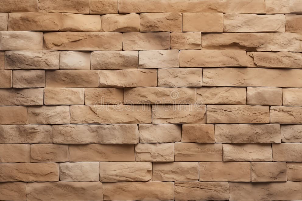 Sandstone Blocks Wall Texture Stock Illustration - Illustration of ...