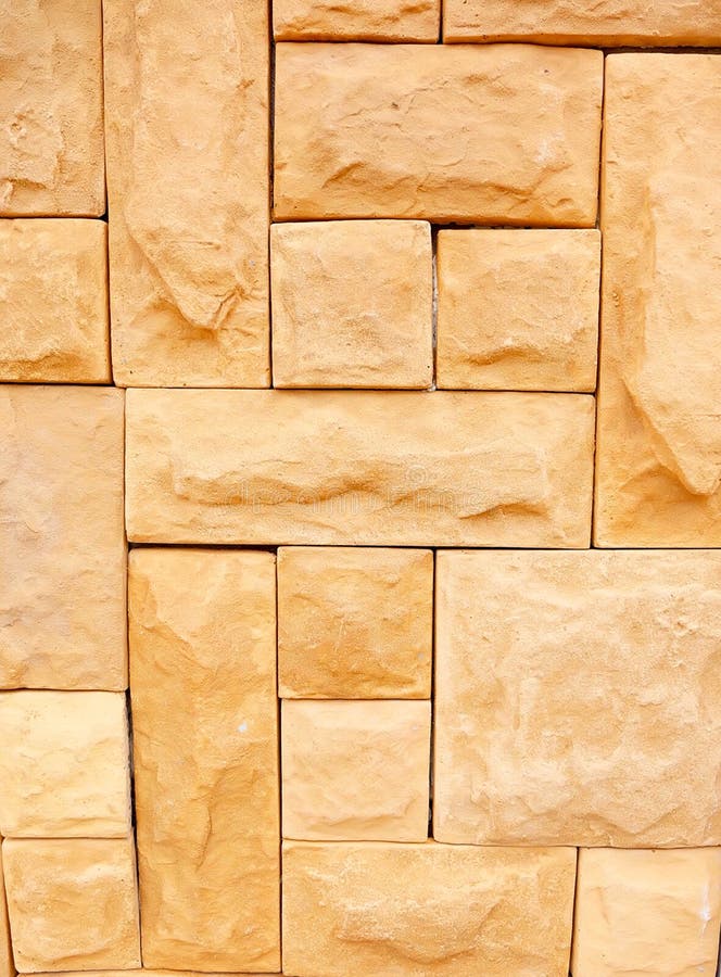 Sandstone Brick Wall Pattern and Background Texture Stock Photo - Image ...