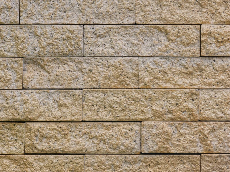 Sandstone Building Blocks, Rough Texture of a Brick Wall Stock Image ...