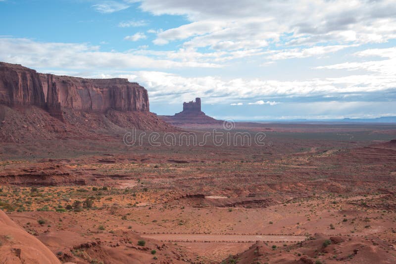 Sandstone buttes stock image. Image of clouds, pedestals - 98309383