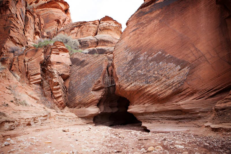 Sandstone Canyon stock image. Image of cliff, walls, paria - 30515253