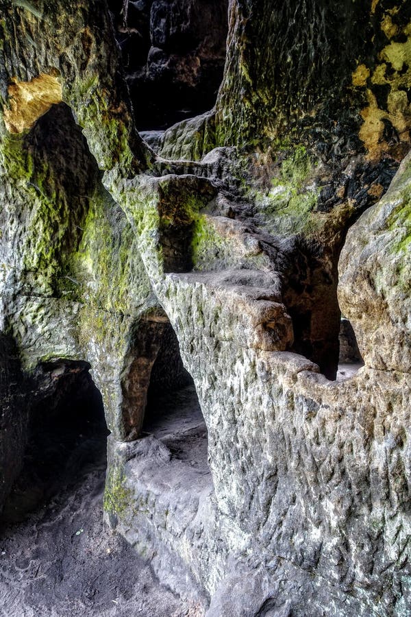 Sandstone Cave Wall Formations Stock Photo - Image of stone, republic ...