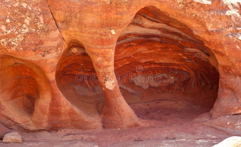 Sandstone Caves stock image. Image of jordan, hiking - 31217217