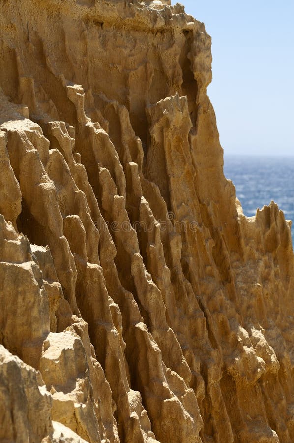 Sandstone cliff stock image. Image of seaside, layers - 27976673