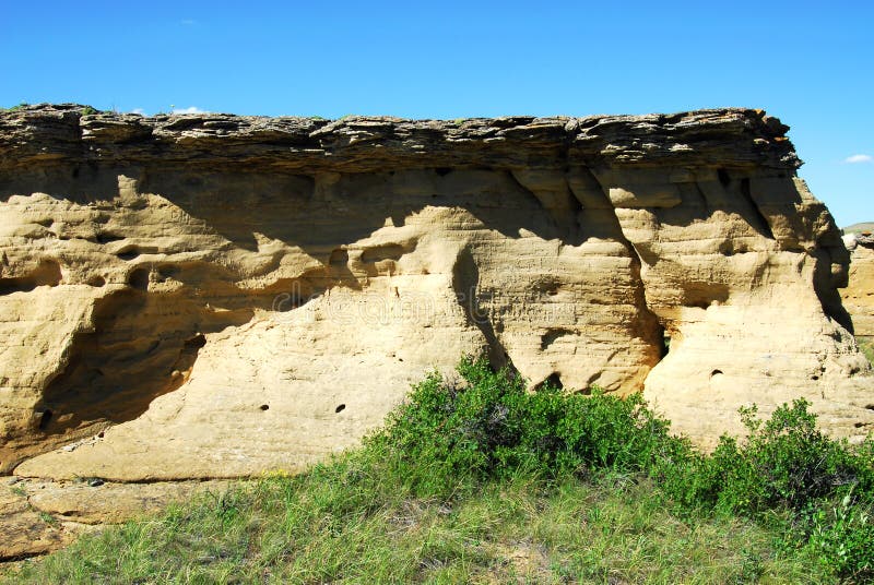 Sandstone cliff stock photo. Image of geologic, field - 7510980