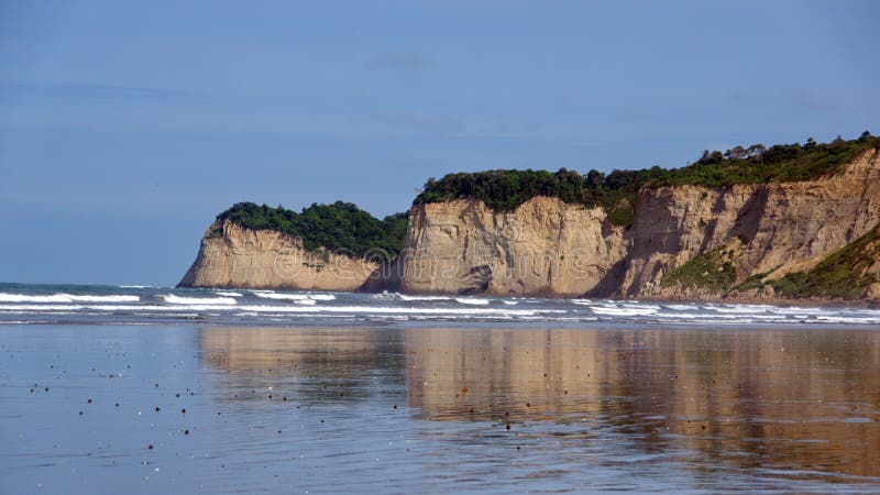Sandstone cliff in Canoa stock image. Image of ecuador - 246135765