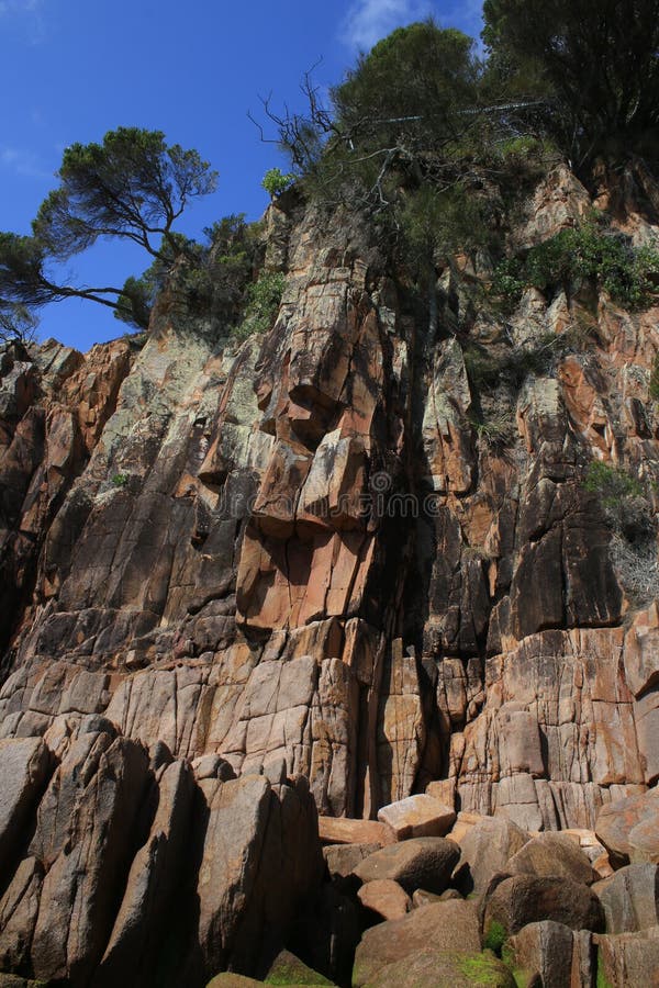 Sandstone Cliff Face stock image. Image of geology, weathering - 49235931