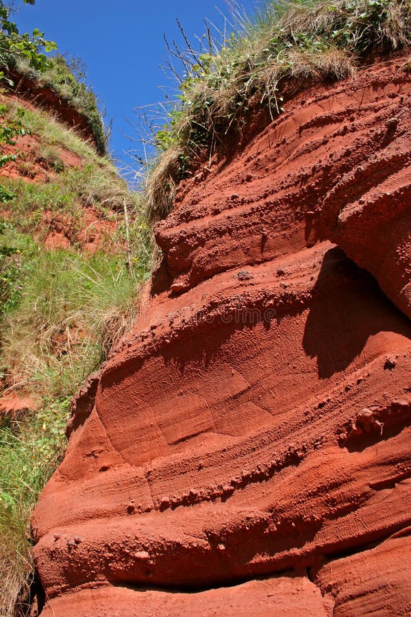 Sandstone cliffs stock image. Image of england, cloud - 12179437