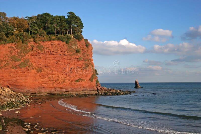 Sandstone cliffs stock photo. Image of england, coast - 21987994