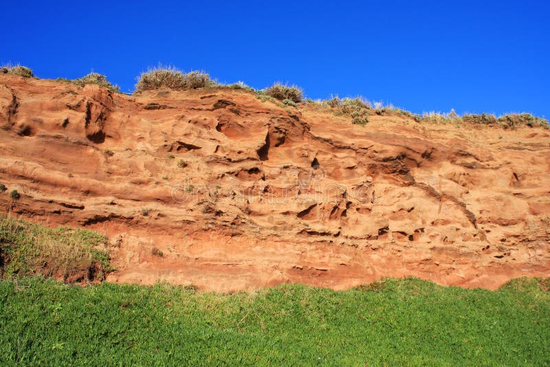 Sandstone cliffs stock image. Image of sediment, sandstone - 30132477