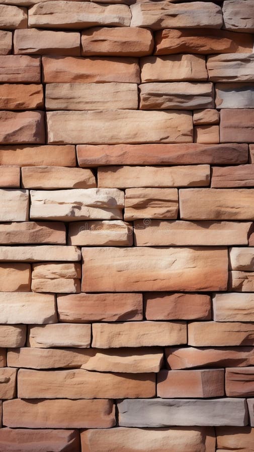 Sandstone Facade Seamless Pattern Enhances the Textured Stone Wall ...