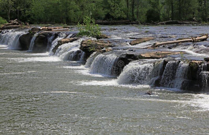 Sandstone Falls stock photo. Image of forest, park, erosion - 161648150
