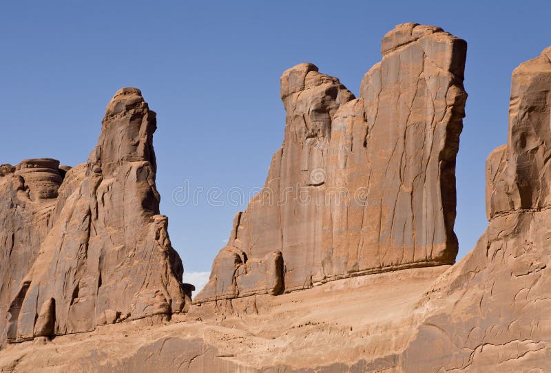 Sandstone Fins stock image. Image of erosion, arches - 16938177