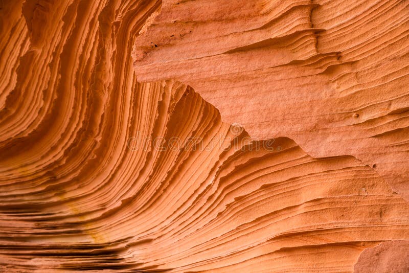 Sandstone Flake and Wave of Layers Stock Image - Image of tourism, sand ...
