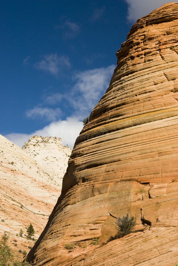 Capitol Dome Sandstone Mountain Capitol Reef National Park Utah Stock ...