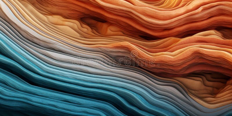 Sandstone Brown Soil Deposit Sediment Wave Surface Background Stock ...