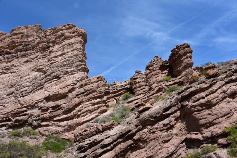 Sandstone Layers in San Lorenzo Canyon Stock Image - Image of landscape ...