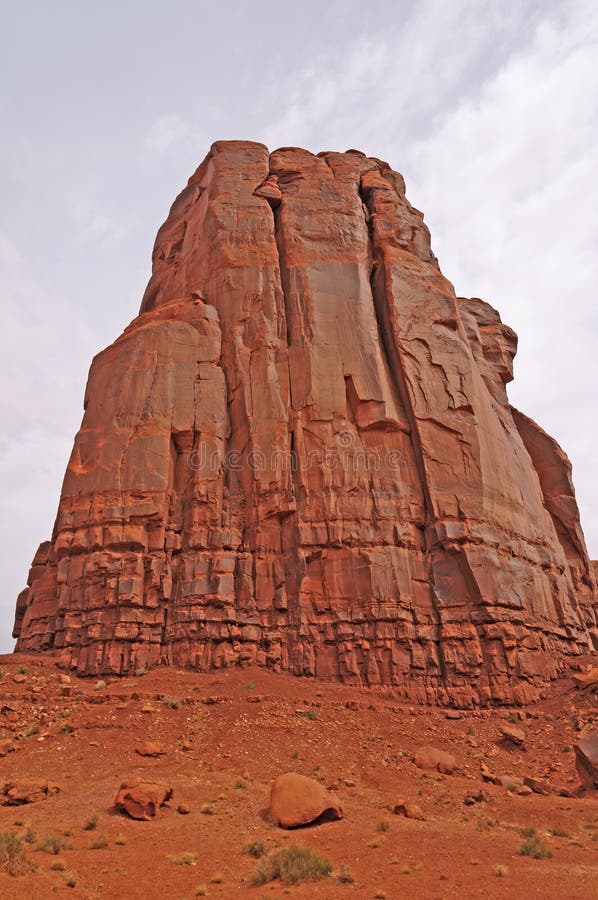 Sandstone Monolith Against the Sky Stock Image - Image of arizona, wild ...