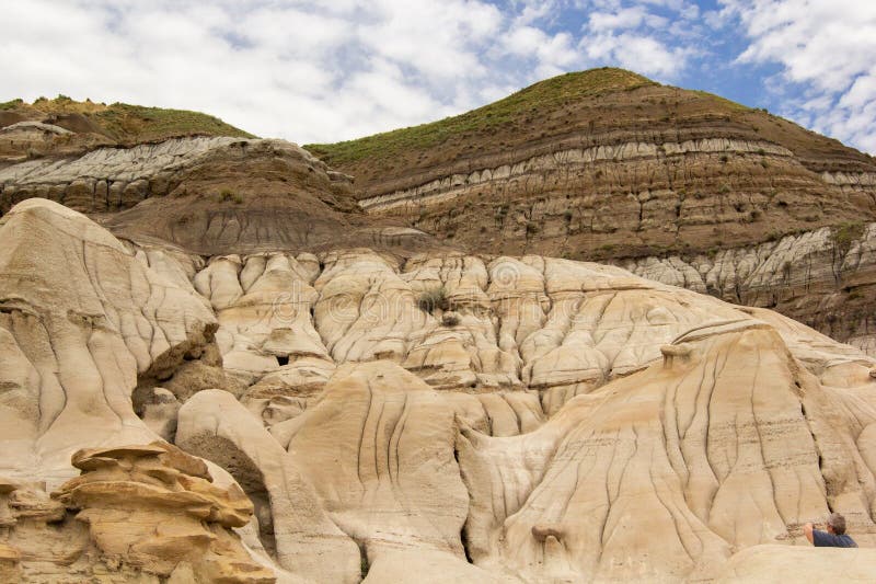 Sandstone Mountain with Different Coloured Layers and Formations Stock ...