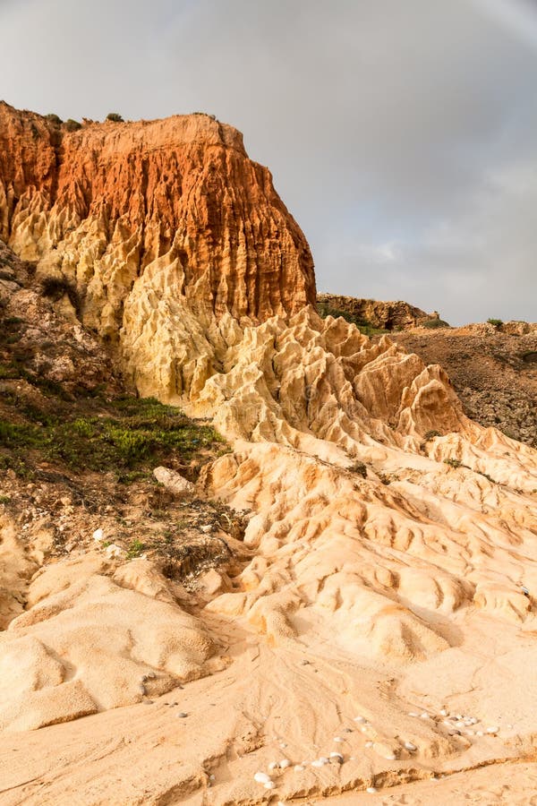 Sandstone Patterns Formed by Erosion Stock Photo - Image of portugal ...